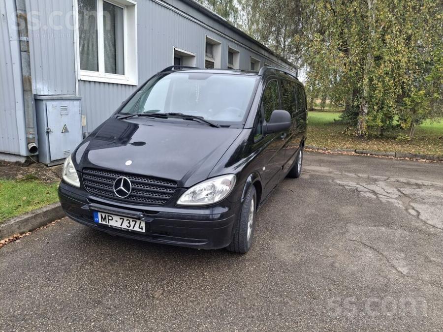Black Mercedes-Benz Vito 2008 in Valmiera, with an engine capacity of 3.00 L and mileage of 430 thousand km for 5400 €, photo 1 on AUTOMOTO.COM.LV