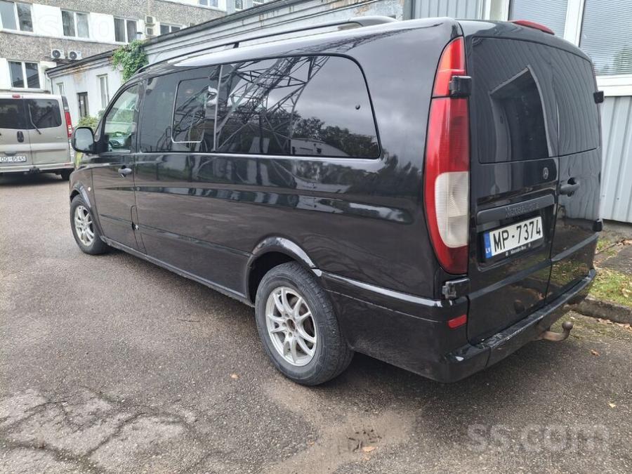 Black Mercedes-Benz Vito 2008 in Valmiera, with an engine capacity of 3.00 L and mileage of 430 thousand km for 5400 €, photo 4 on AUTOMOTO.COM.LV