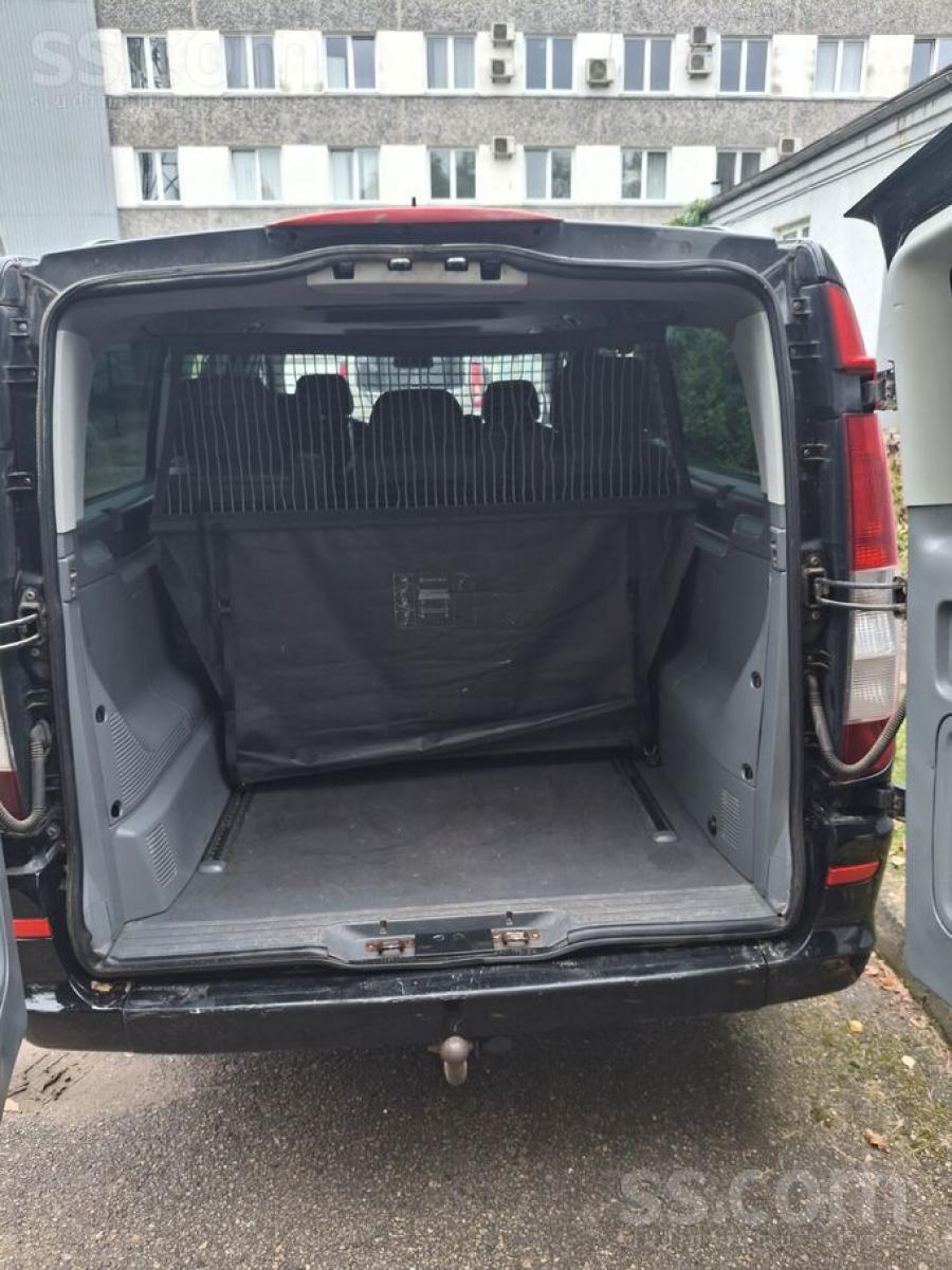 Black Mercedes-Benz Vito 2008 in Valmiera, with an engine capacity of 3.00 L and mileage of 430 thousand km for 5400 €, photo 6 on AUTOMOTO.COM.LV