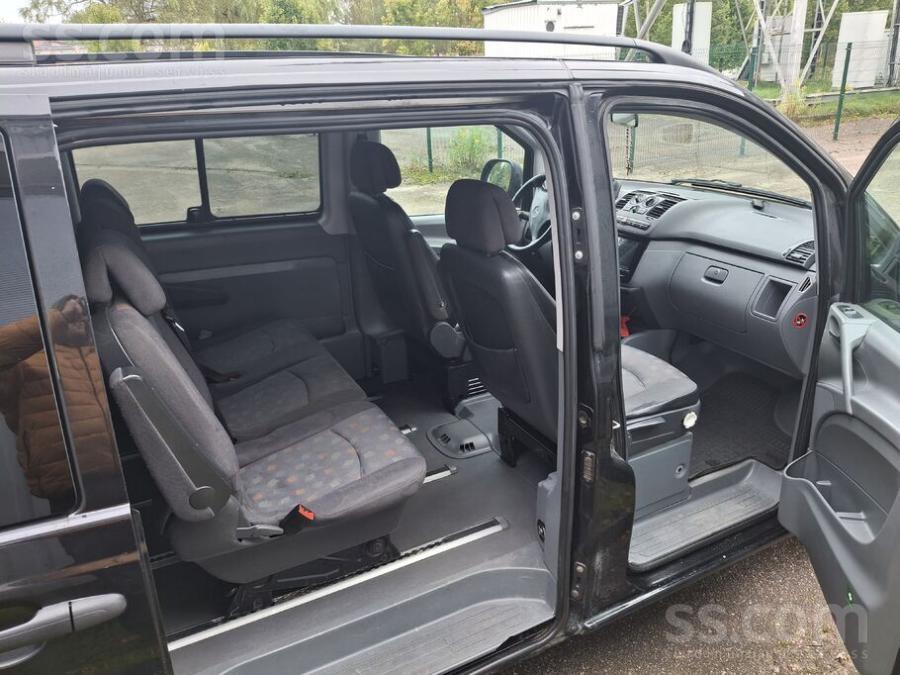 Black Mercedes-Benz Vito 2008 in Valmiera, with an engine capacity of 3.00 L and mileage of 430 thousand km for 5400 €, photo 7 on AUTOMOTO.COM.LV