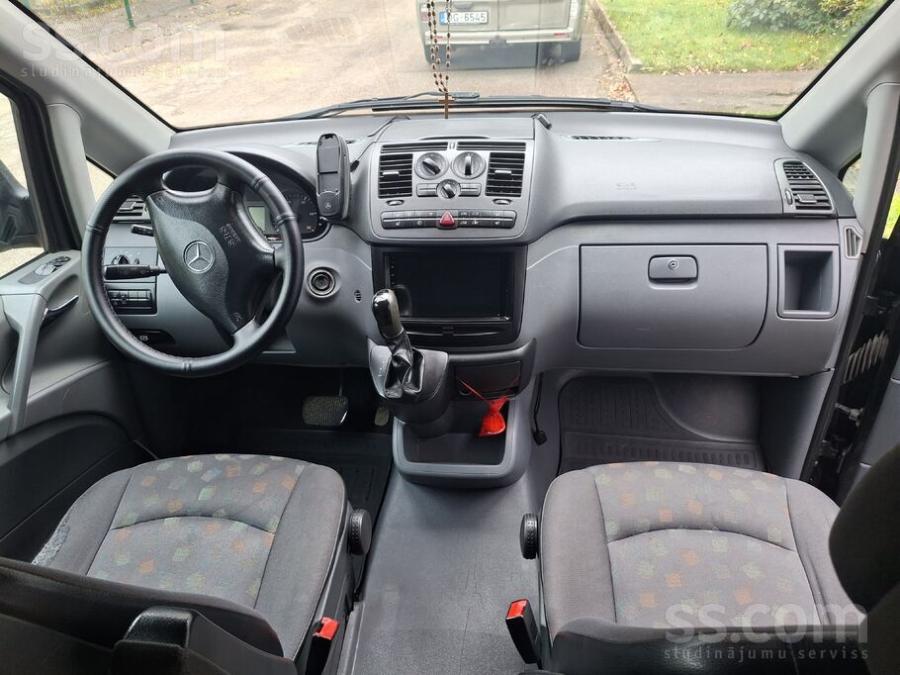 Black Mercedes-Benz Vito 2008 in Valmiera, with an engine capacity of 3.00 L and mileage of 430 thousand km for 5400 €, photo 14 on AUTOMOTO.COM.LV