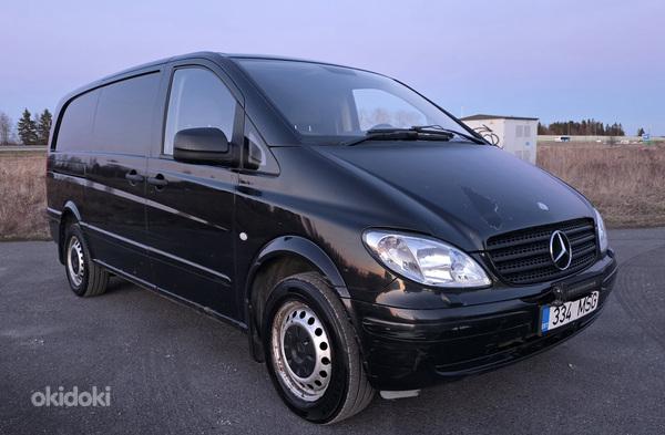 Black Mercedes-Benz Vito 2010 in Tallinn, with an engine capacity of 2.10 L and mileage of 413 thousand km for 4999 €, photo 1 on AUTOMOTO.COM.LV
