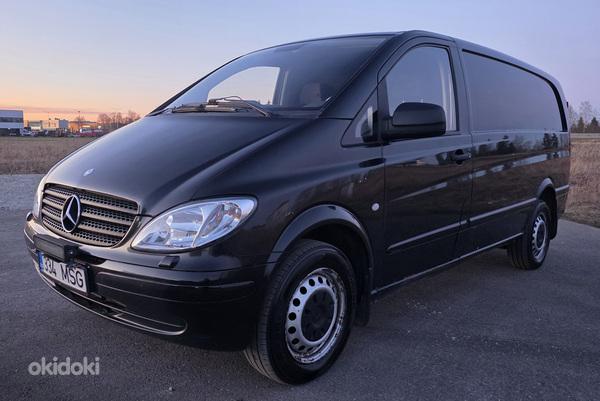 Black Mercedes-Benz Vito 2010 in Tallinn, with an engine capacity of 2.10 L and mileage of 413 thousand km for 4999 €, photo 2 on AUTOMOTO.COM.LV
