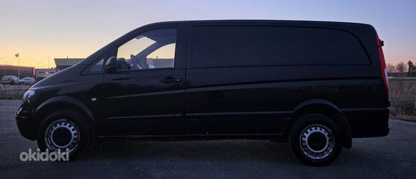 Black Mercedes-Benz Vito 2010 in Tallinn, with an engine capacity of 2.10 L and mileage of 413 thousand km for 4999 €, photo 3 on AUTOMOTO.COM.LV