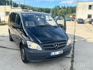Black Mercedes-Benz Vito 2011 in Riga, with an engine capacity of 2.20 L and mileage of 455 thousand km for 9500 €, photo  on AUTOMOTO.COM.LV