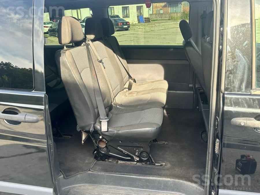 Black Mercedes-Benz Vito 2011 in Riga, with an engine capacity of 2.20 L and mileage of 455 thousand km for 9500 €, photo 5 on AUTOMOTO.COM.LV