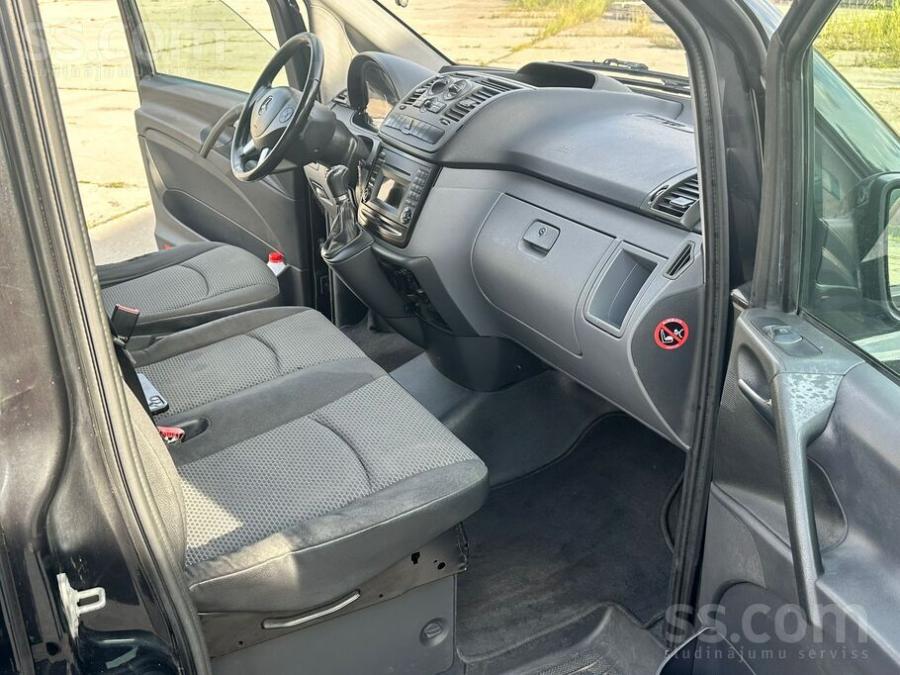 Black Mercedes-Benz Vito 2011 in Riga, with an engine capacity of 2.20 L and mileage of 455 thousand km for 9500 €, photo 7 on AUTOMOTO.COM.LV