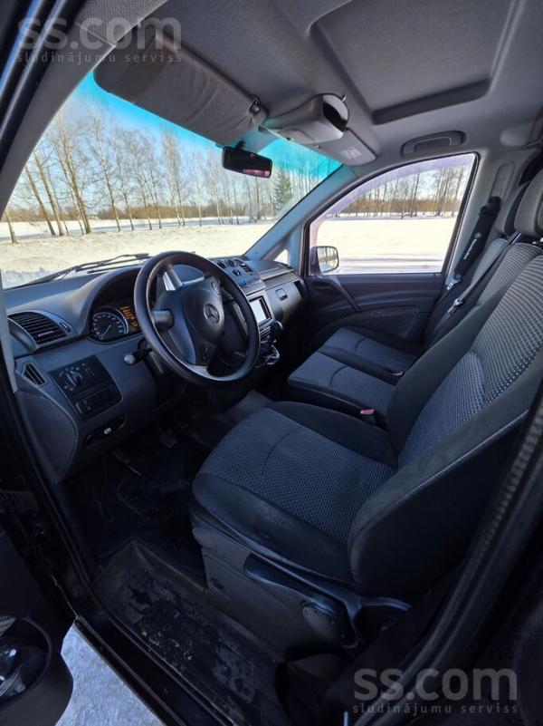 Melns Mercedes-Benz Vito 2011 Rīga, ar dzinēja tilpumu 2.10 L un nobraukumu 328 tūkst. km par 7300 €, foto 7 vietnē AUTOMOTO.COM.LV
