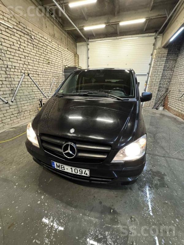 Black Mercedes-Benz Vito 2012 in Jelgava, with an engine capacity of 2.20 L and mileage of 428 thousand km for 6950 €, photo 1 on AUTOMOTO.COM.LV
