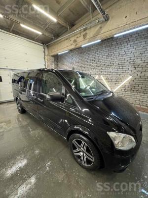 Black Mercedes-Benz Vito 2012 in Jelgava, with an engine capacity of 2.20 L and mileage of 428 thousand km for 6950 €, photo 4 on AUTOMOTO.COM.LV