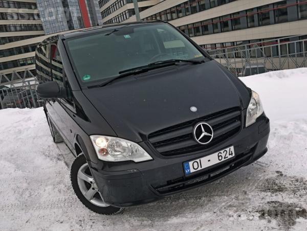 Black Mercedes-Benz Vito 2013 in Riga, with an engine capacity of 2.20 L and mileage of 0 thousand km for 10590 €, photo 3 on AUTOMOTO.COM.LV