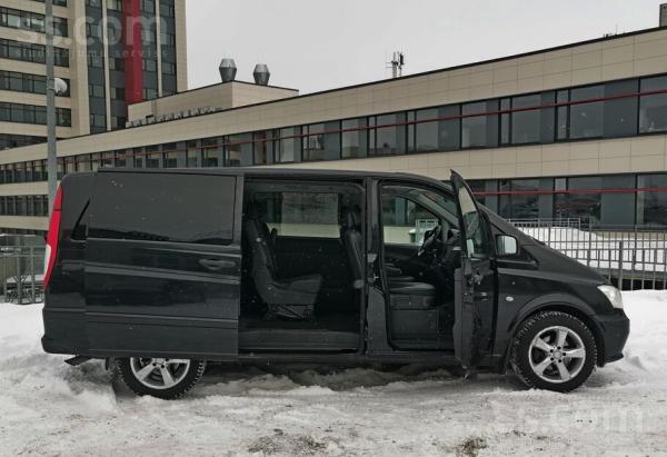 Black Mercedes-Benz Vito 2013 in Riga, with an engine capacity of 2.20 L and mileage of 0 thousand km for 10590 €, photo 6 on AUTOMOTO.COM.LV