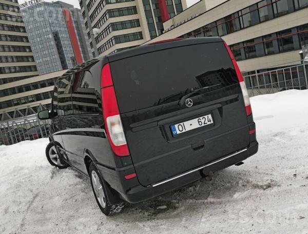 Black Mercedes-Benz Vito 2013 in Riga, with an engine capacity of 2.20 L and mileage of 0 thousand km for 10590 €, photo 9 on AUTOMOTO.COM.LV