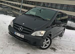 Black Mercedes-Benz Vito 2013 in Riga, with an engine capacity of 2.20 L and mileage of 0 thousand km for 10590 €, photo 3 on AUTOMOTO.COM.LV