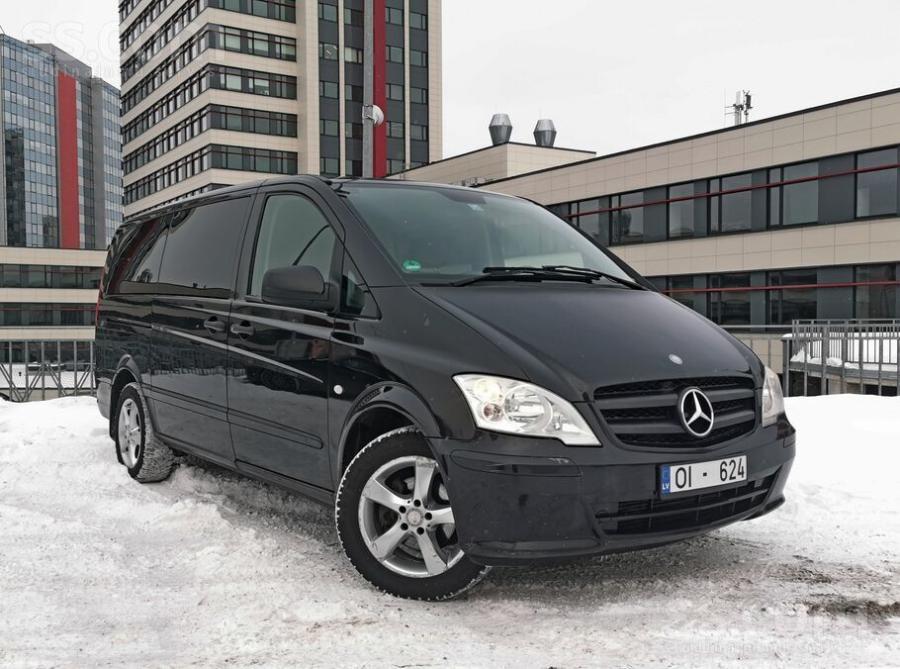 Black Mercedes-Benz Vito 2013 in Riga, with an engine capacity of 2.20 L and mileage of 0 thousand km for 10590 €, photo 5 on AUTOMOTO.COM.LV