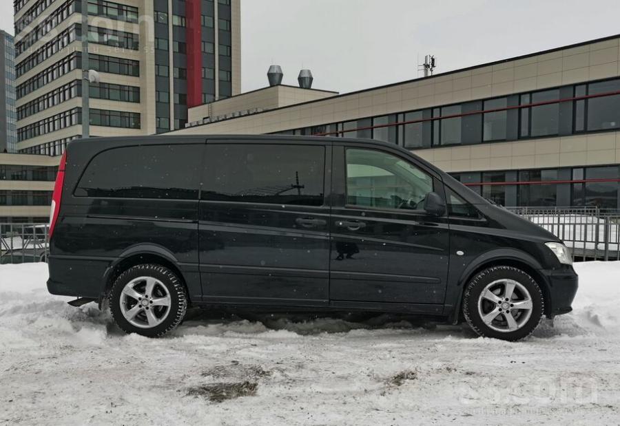 Black Mercedes-Benz Vito 2013 in Riga, with an engine capacity of 2.20 L and mileage of 0 thousand km for 10590 €, photo 6 on AUTOMOTO.COM.LV