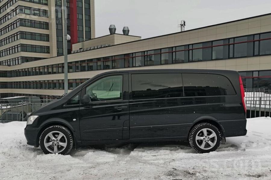Black Mercedes-Benz Vito 2013 in Riga, with an engine capacity of 2.20 L and mileage of 0 thousand km for 10590 €, photo 8 on AUTOMOTO.COM.LV
