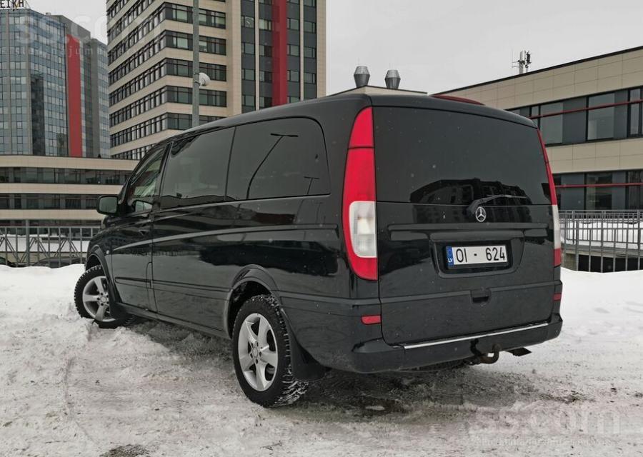 Black Mercedes-Benz Vito 2013 in Riga, with an engine capacity of 2.20 L and mileage of 0 thousand km for 10590 €, photo 9 on AUTOMOTO.COM.LV