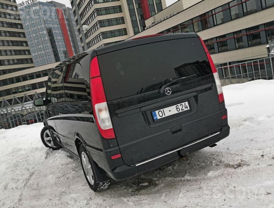 Black Mercedes-Benz Vito 2013 in Riga, with an engine capacity of 2.20 L and mileage of 0 thousand km for 10590 €, photo 10 on AUTOMOTO.COM.LV