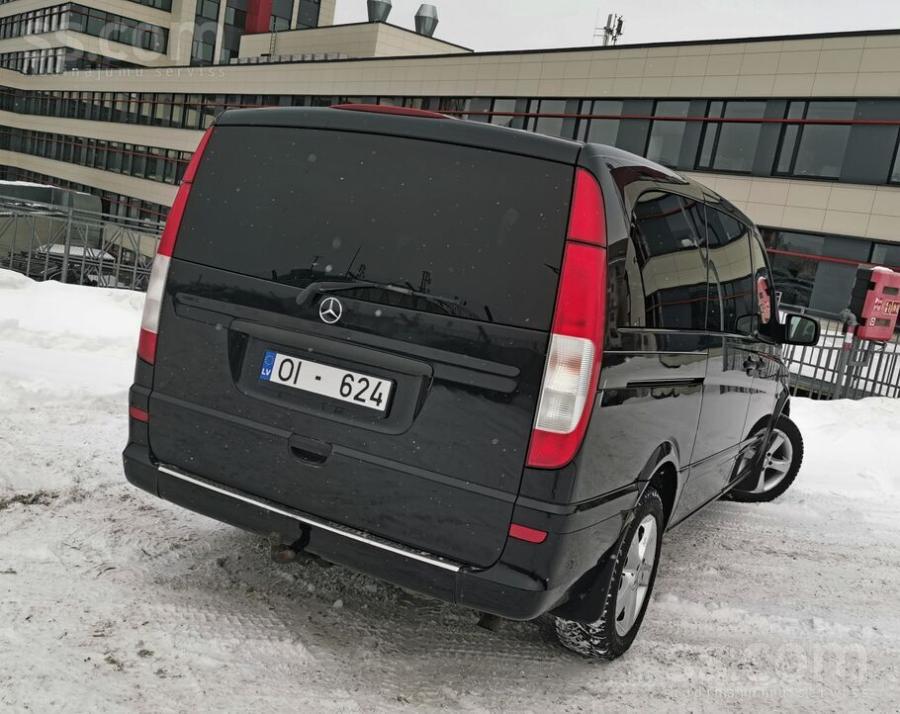 Black Mercedes-Benz Vito 2013 in Riga, with an engine capacity of 2.20 L and mileage of 0 thousand km for 10590 €, photo 12 on AUTOMOTO.COM.LV