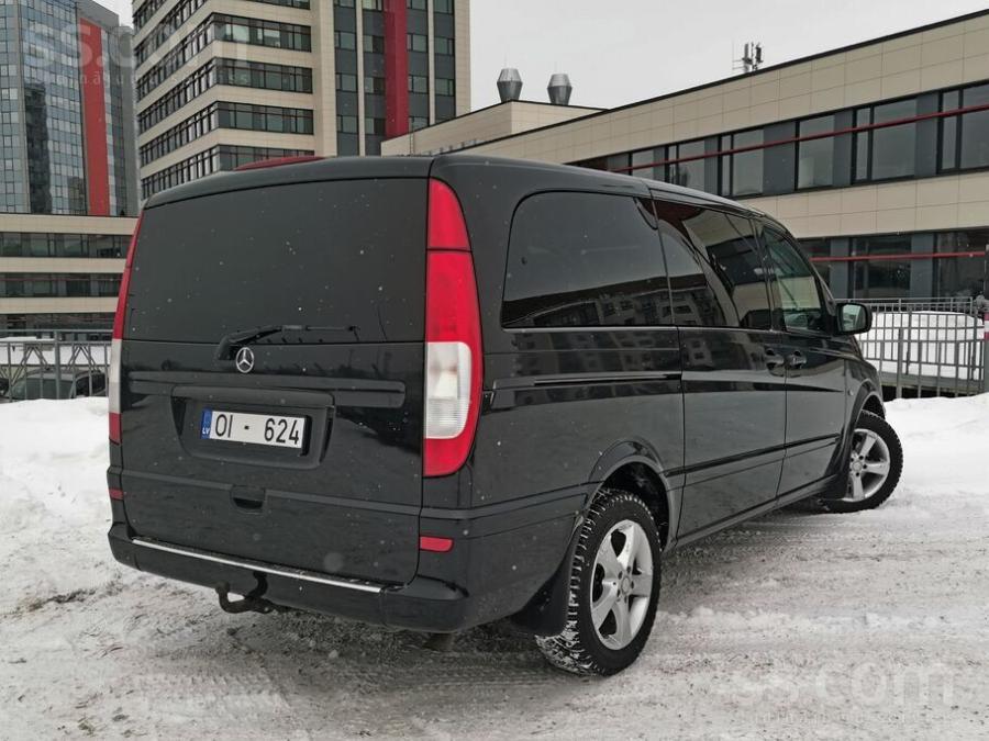 Black Mercedes-Benz Vito 2013 in Riga, with an engine capacity of 2.20 L and mileage of 0 thousand km for 10590 €, photo 13 on AUTOMOTO.COM.LV
