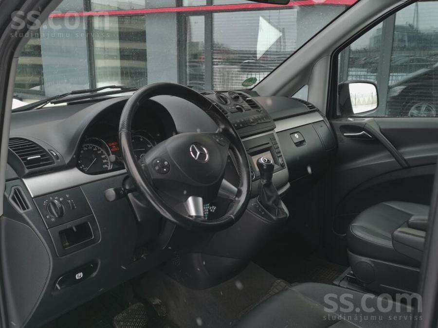 Black Mercedes-Benz Vito 2013 in Riga, with an engine capacity of 2.20 L and mileage of 0 thousand km for 10590 €, photo 14 on AUTOMOTO.COM.LV