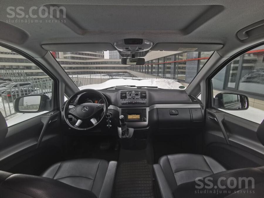 Black Mercedes-Benz Vito 2013 in Riga, with an engine capacity of 2.20 L and mileage of 0 thousand km for 10590 €, photo 15 on AUTOMOTO.COM.LV