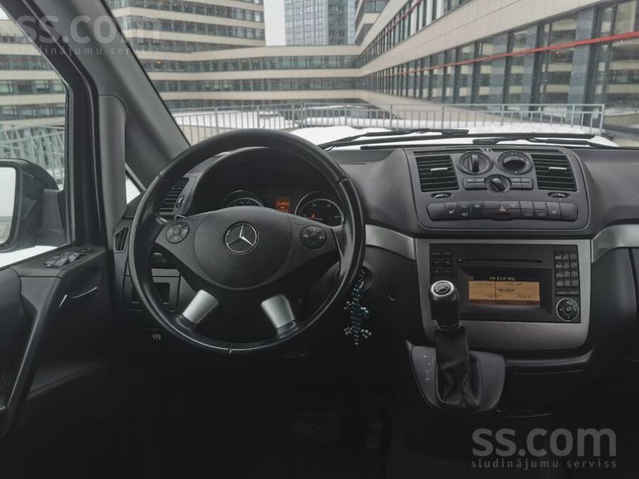 Black Mercedes-Benz Vito 2013 in Riga, with an engine capacity of 2.20 L and mileage of 0 thousand km for 10590 €, photo 17 on AUTOMOTO.COM.LV