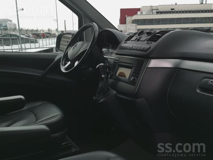 Black Mercedes-Benz Vito 2013 in Riga, with an engine capacity of 2.20 L and mileage of 0 thousand km for 10590 €, photo 18 on AUTOMOTO.COM.LV