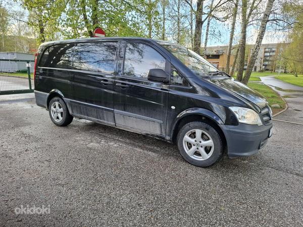 Black Mercedes-Benz Vito 2013 in Tartu, with an engine capacity of 2.10 L and mileage of 155 thousand km for 5999 €, photo 5 on AUTOMOTO.COM.LV