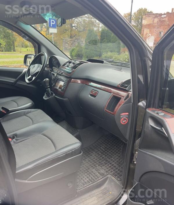 Black Mercedes-Benz Vito 2013 in Gulbene, with an engine capacity of 2.20 L and mileage of 280 thousand km for 11390 €, photo 11 on AUTOMOTO.COM.LV