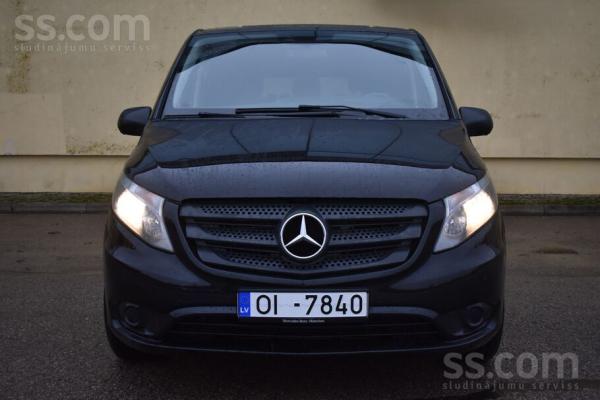 Black Mercedes-Benz Vito 2016 in Talsi, with an engine capacity of 2.20 L and mileage of 235 thousand km for 13500 €, photo 3 on AUTOMOTO.COM.LV