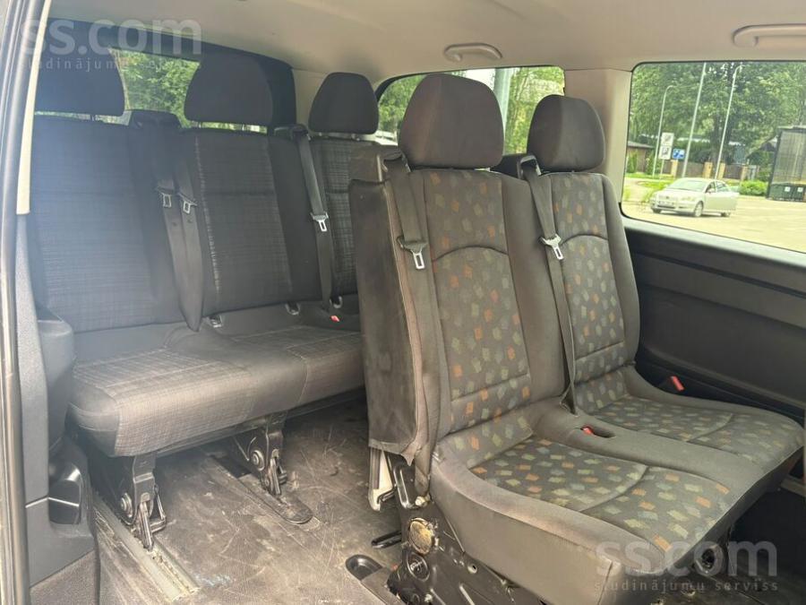 Melns Mercedes-Benz Vito 2016 Rīga, ar dzinēja tilpumu 2.10 L un nobraukumu 341 tūkst. km par 12250 €, foto 8 vietnē AUTOMOTO.COM.LV