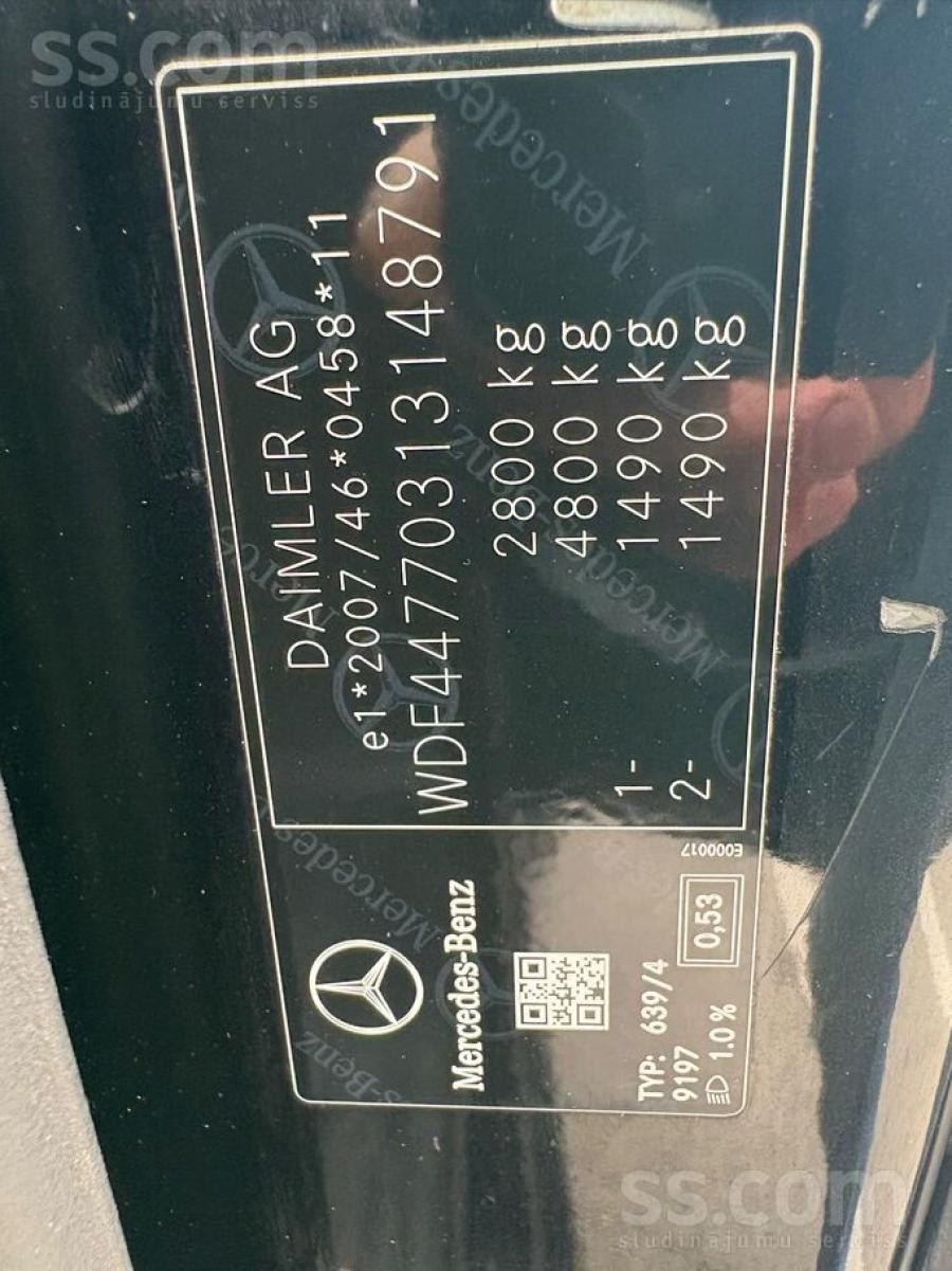 Melns Mercedes-Benz Vito 2016 Rīga, ar dzinēja tilpumu 2.10 L un nobraukumu 341 tūkst. km par 12250 €, foto 15 vietnē AUTOMOTO.COM.LV