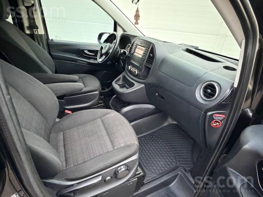 Black Mercedes-Benz Vito 2019 in Riga, with an engine capacity of 2.20 L and mileage of 0 thousand km for 19900 €, photo 18 on AUTOMOTO.COM.LV