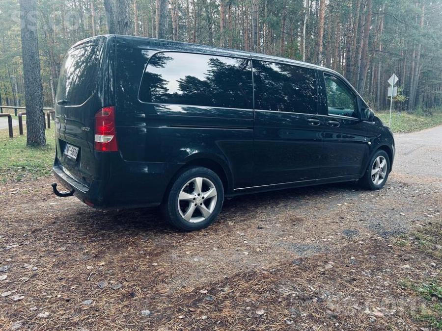 Black Mercedes-Benz Vito 2019 in Daugavpils, with an engine capacity of 2.00 L and mileage of 109 thousand km for 23900 €, photo 6 on AUTOMOTO.COM.LV