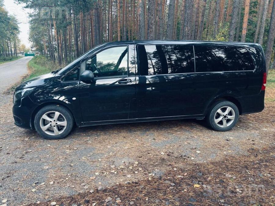 Black Mercedes-Benz Vito 2019 in Daugavpils, with an engine capacity of 2.00 L and mileage of 109 thousand km for 23900 €, photo 9 on AUTOMOTO.COM.LV