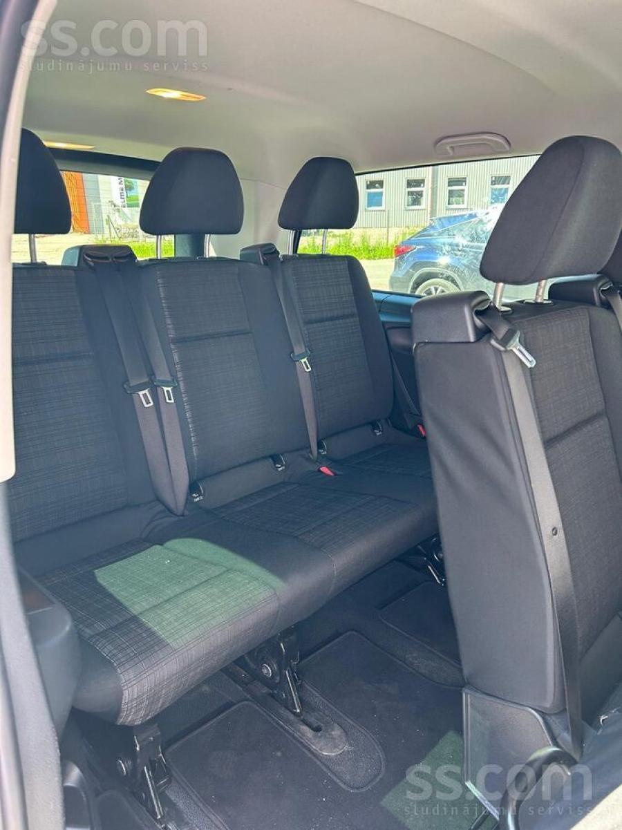 Black Mercedes-Benz Vito 2019 in Daugavpils, with an engine capacity of 2.00 L and mileage of 109 thousand km for 23900 €, photo 13 on AUTOMOTO.COM.LV