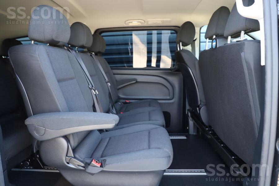 Melns Mercedes-Benz Vito 2020 Tukums, ar dzinēja tilpumu 2.00 L un nobraukumu 213 tūkst. km par 27900 €, foto 19 vietnē AUTOMOTO.COM.LV