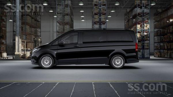 Black Mercedes-Benz Vito 2023 in Riga, with an engine capacity of 2.00 L and mileage of 17 thousand km for 58900 €, photo 6 on AUTOMOTO.COM.LV