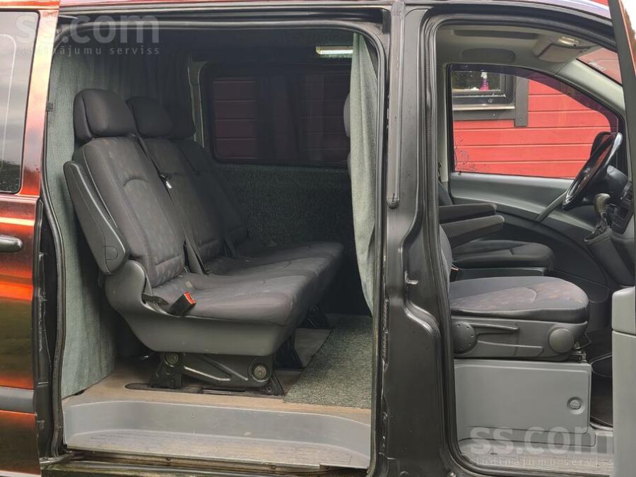 Melns Mercedes-Benz Vito 2007 Rīga, ar dzinēja tilpumu 2.20 L un nobraukumu 360 tūkst. km par 6370 €, foto 11 vietnē AUTOMOTO.COM.LV