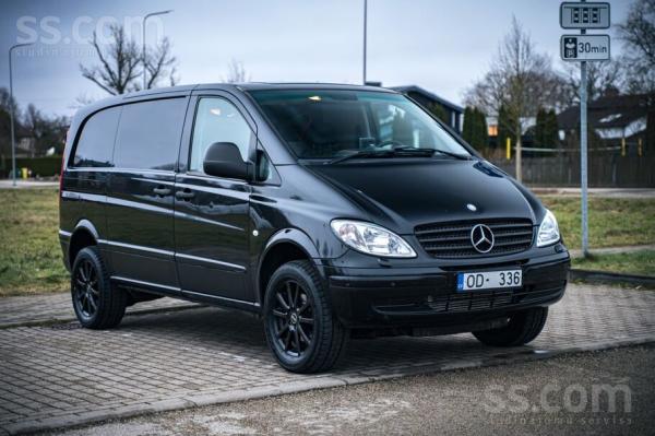 Black Mercedes-Benz Vito 2009 in Riga, with an engine capacity of 2.20 L and mileage of 0 thousand km for 3990 €, photo 3 on AUTOMOTO.COM.LV