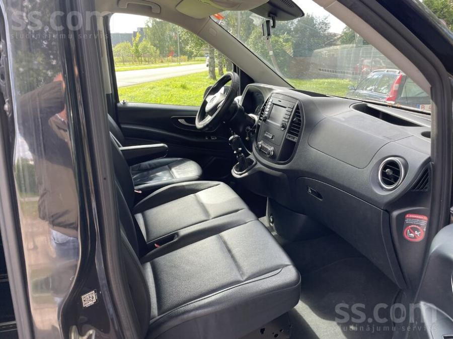 Melns Mercedes-Benz Vito 2017 Rīga, ar dzinēja tilpumu 2.20 L un nobraukumu 266 tūkst. km par 12490 €, foto 16 vietnē AUTOMOTO.COM.LV