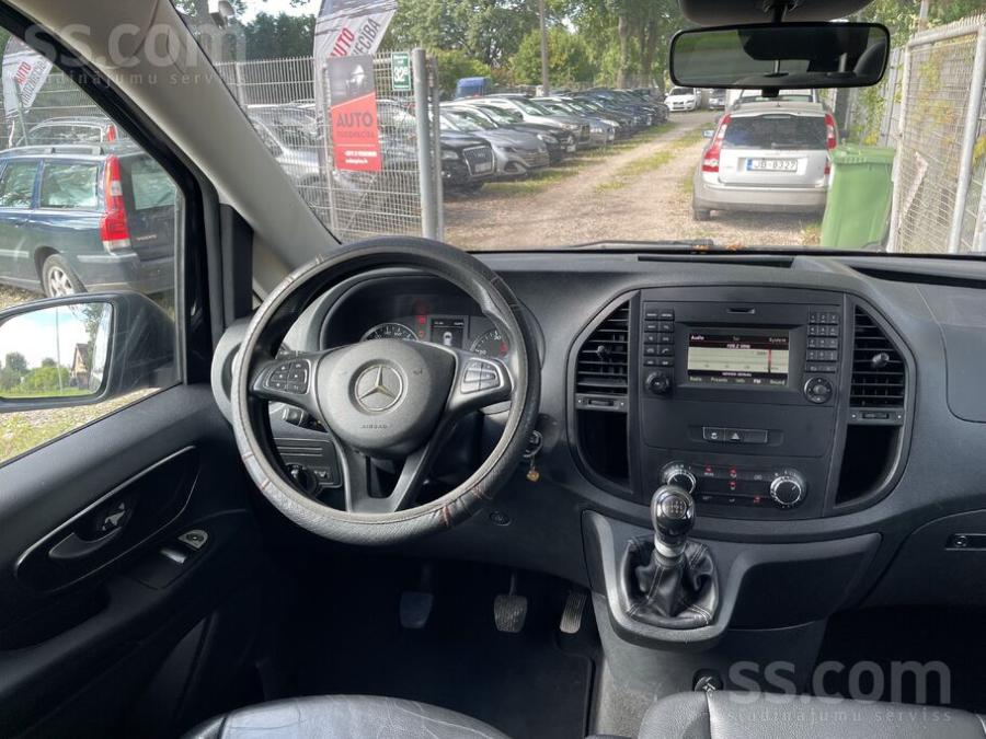 Melns Mercedes-Benz Vito 2017 Rīga, ar dzinēja tilpumu 2.20 L un nobraukumu 266 tūkst. km par 12490 €, foto 18 vietnē AUTOMOTO.COM.LV