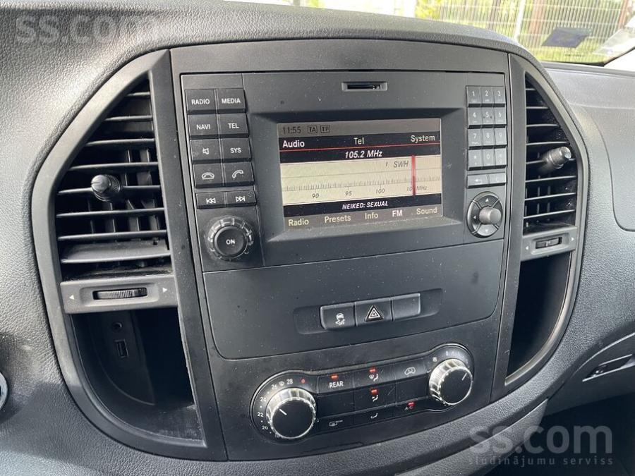 Melns Mercedes-Benz Vito 2017 Rīga, ar dzinēja tilpumu 2.20 L un nobraukumu 266 tūkst. km par 12490 €, foto 21 vietnē AUTOMOTO.COM.LV