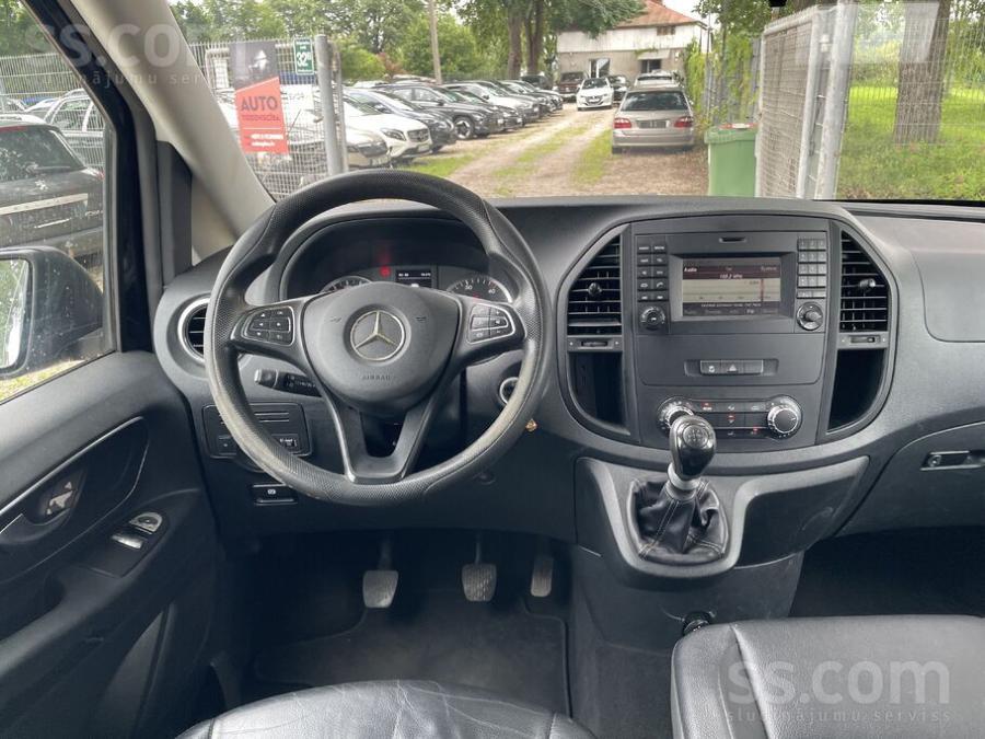 Melns Mercedes-Benz Vito 2017 Rīga, ar dzinēja tilpumu 2.20 L un nobraukumu 266 tūkst. km par 14490 €, foto 21 vietnē AUTOMOTO.COM.LV