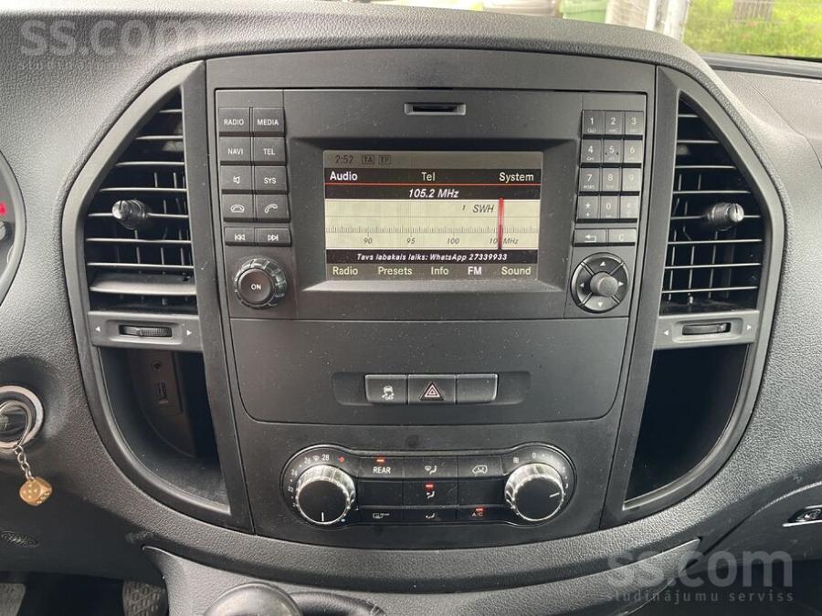 Melns Mercedes-Benz Vito 2017 Rīga, ar dzinēja tilpumu 2.20 L un nobraukumu 266 tūkst. km par 14490 €, foto 24 vietnē AUTOMOTO.COM.LV