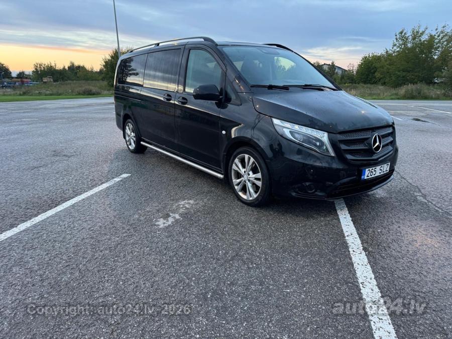 Black Mercedes-Benz Vito 2015 in Tallinn, with an engine capacity of 2.10 L and mileage of 467 thousand km for 9500 €, photo 3 on AUTOMOTO.COM.LV