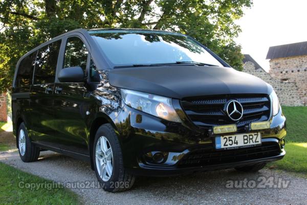 Black Mercedes-Benz Vito 2016 in Tallinn, with an engine capacity of 2.10 L and mileage of 326 thousand km for 22500 €, photo 4 on AUTOMOTO.COM.LV
