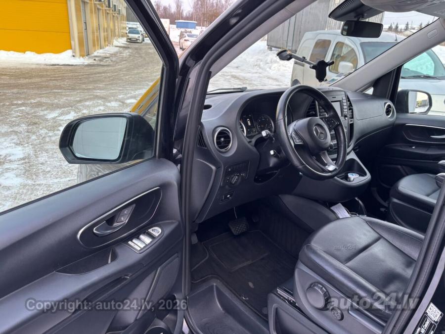 Black Mercedes-Benz Vito 2019 in Viljandi, with an engine capacity of 2.00 L and mileage of 280 thousand km for 25999 €, photo 14 on AUTOMOTO.COM.LV